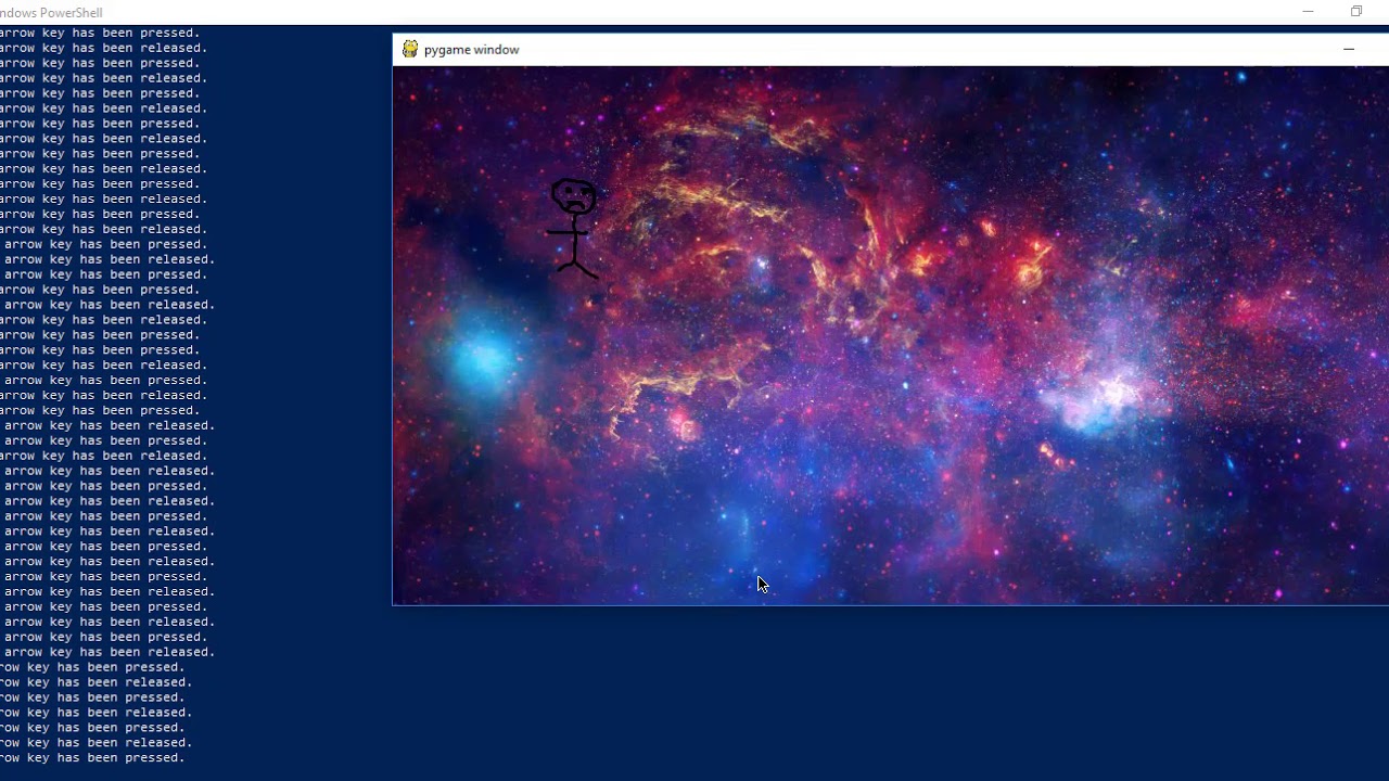 Programming issue involving arrow keys python (pygame)