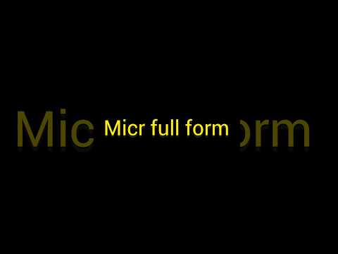 Micr full form #dca #short #shorts the fast enter