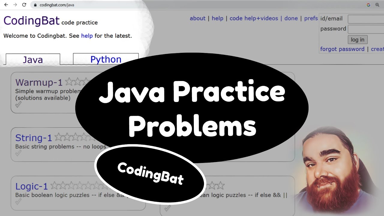 Java Beginner Course - Practice Problems with CodingBat