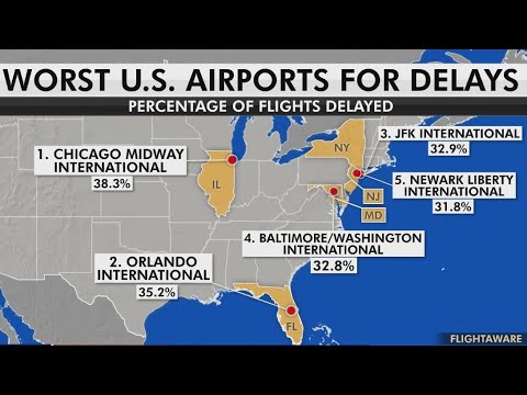 These are the WORST U.S. Airports for flight delays