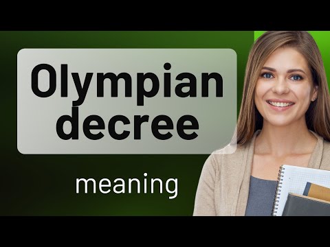 Olympian Decree: Unraveling the Phrase