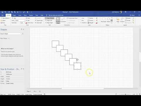 Video 2 Basic Sizing and Alignment in Visio