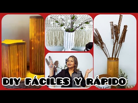 COMO HACER MANUALIDADES FACILES Y RAPIDAS PARA DECORAR TU HOGAR.