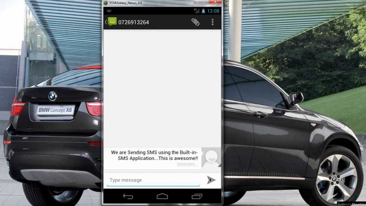 How to send SMS in Android using the Built-in SMS Application