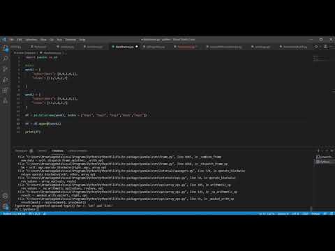 Working with Python Data Frames in Pandas