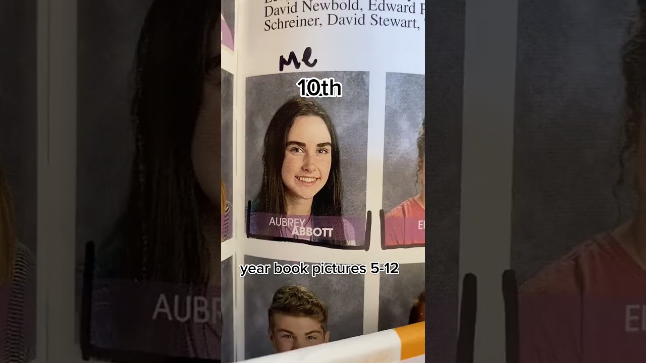 Looking back: yearbook pictures 5th-12th grade#yearbook #throwback #school #memories