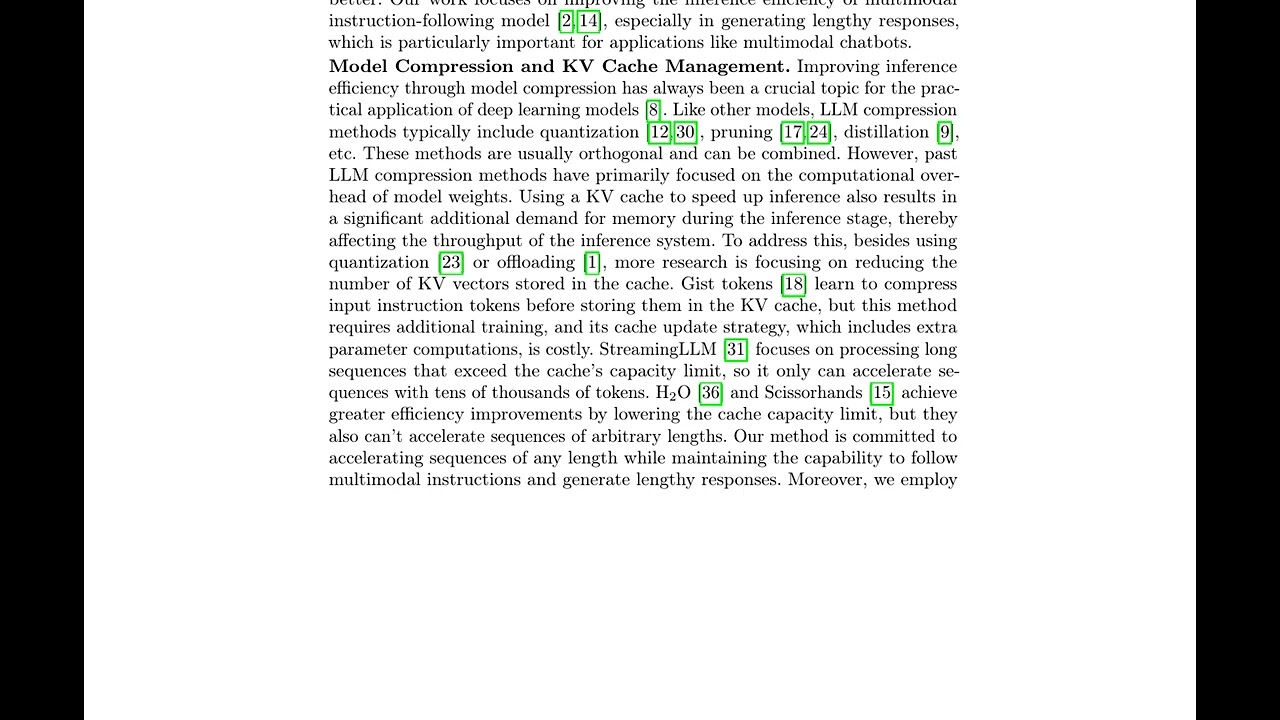 Efficient Inference of Vision Instruction-Following Models with Elastic Cache - ArXiv:24