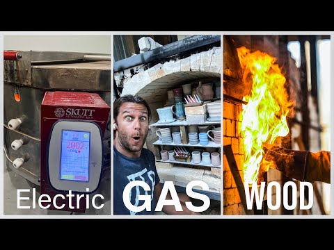 POTTERY BASICS - Different ways to fire pottery : WOOD, GAS, ELECTRIC
