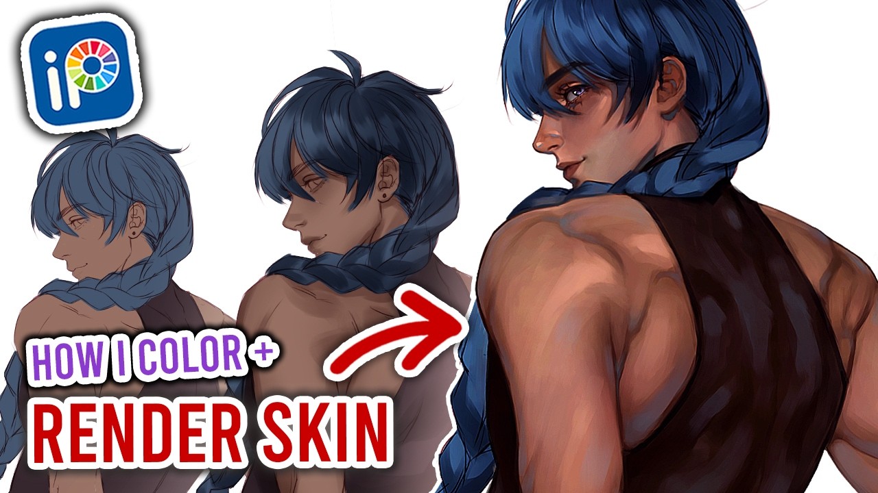 How I COLOR and RENDER SKIN in IBISPAINT X