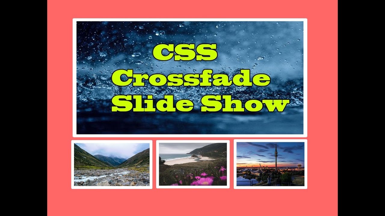 Simple Image Crossfade Slideshow   CSS Animation
