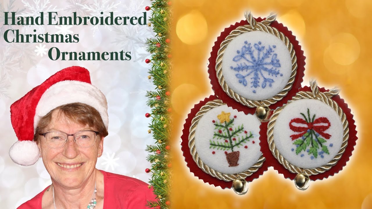 Create enchantment! | Hand Embroidered Christmas Ornaments