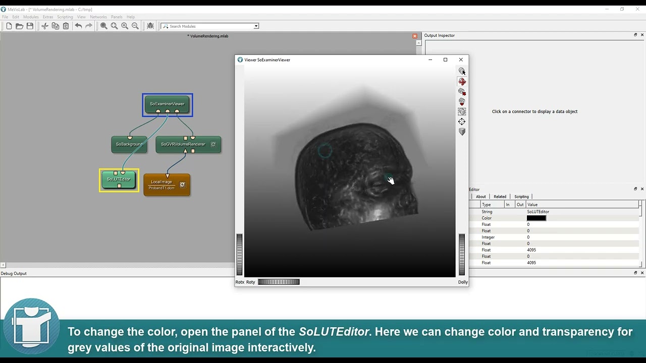MeVisLab Tutorials - Visualization - Volume Rendering