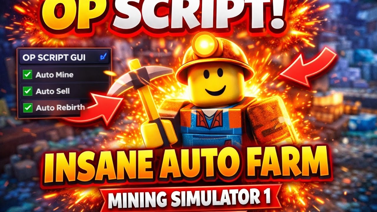 BEST OP Script for Mining Simulator! INSANE Auto Farm (FREE)