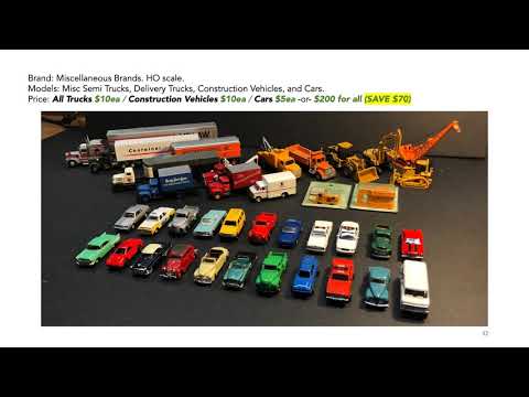 HO Scale Model Cars - FOR SALE