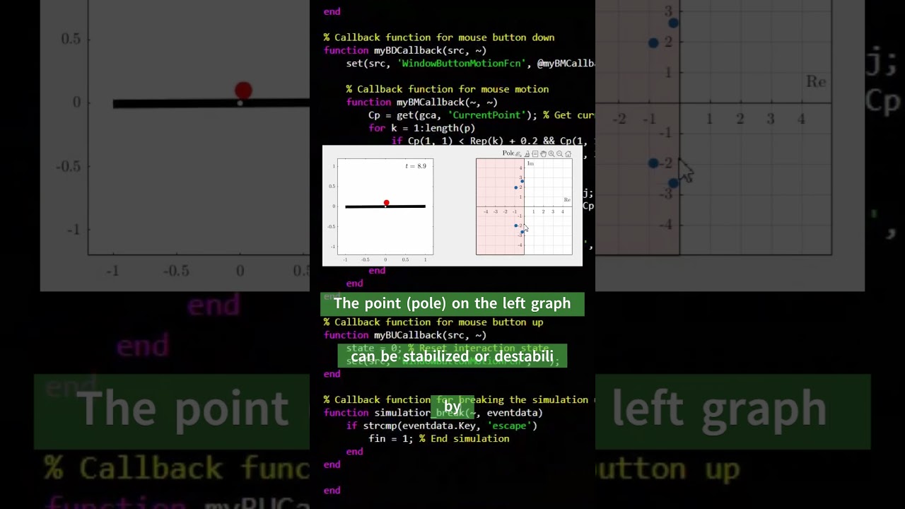 Ball and Beam Simulation #shorts #control #maths #physics #github #engineering #programming