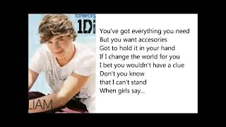 One Direction - I Want Lyrics And Videos