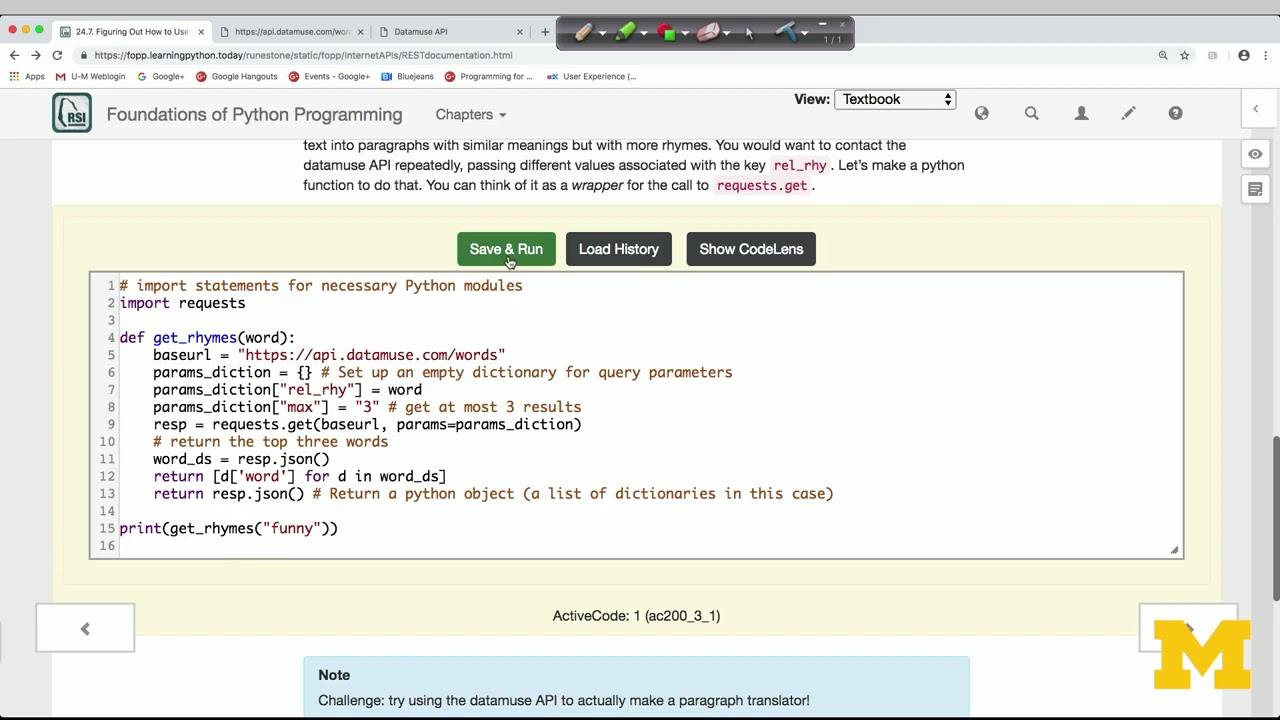 Reading API Documentation: Datamuse - Data Collection and Processing with Python