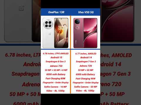 OnePlus 13R vs Vivo V50 5G Comparison #shorts #short #oneplus13 #vivov50