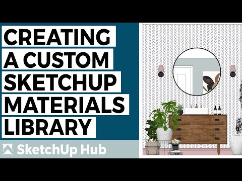 Creating a Custom SketchUp Materials Library - THREE Different Methods! Includes a time-saving hack!