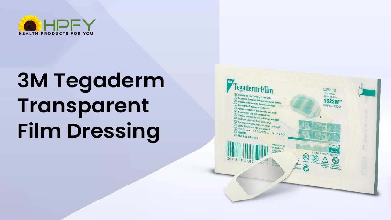 3M Tegaderm Transparent Film Dressing: Application and Removal Video