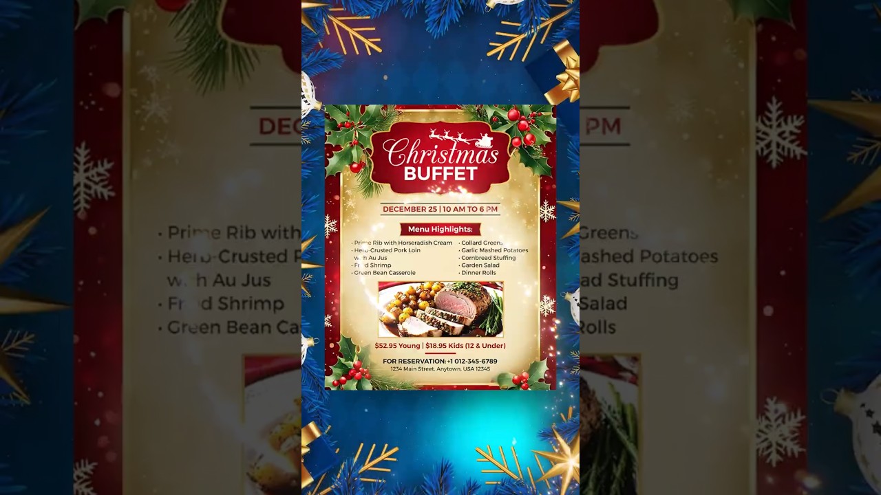 Free Christmas Flyer Templates!🎄 #christmas #xmas #flyers #template #free #xmasiscoming