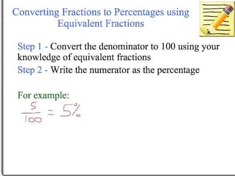 4.9 Fractions and Percentages