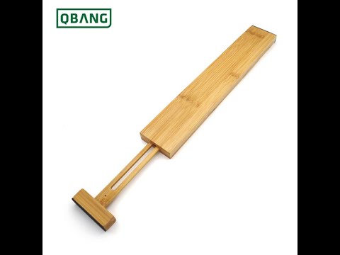 Adjustable Bamboo Drawer Dividers, Expandable Drawer Organizer