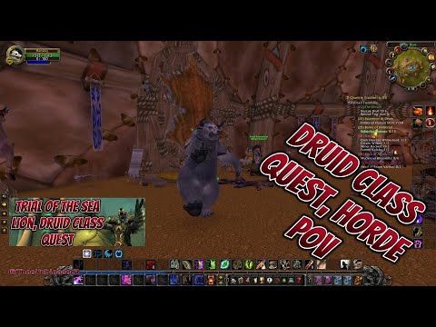 World of Warcraft WOTLK CLASSIC ERA Trial of the Sea Lion, Druid Class Quest