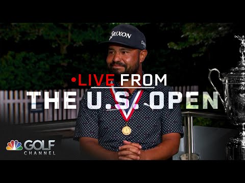 J.J. Spaun talks Round 4, delay, career arc on LF set | Live From the U.S. Open | Golf Channel