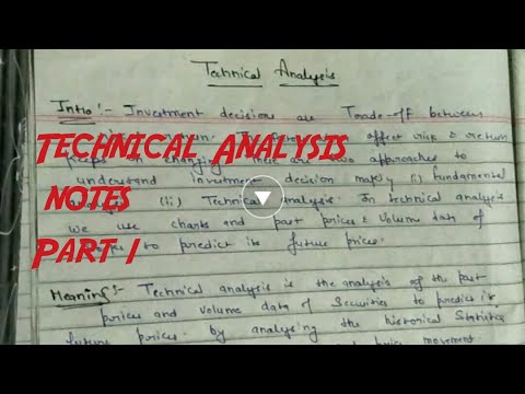 Technical analysis/meaning/definition/assumptions
