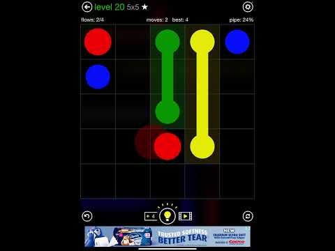 Flow Free levels 16 to 20