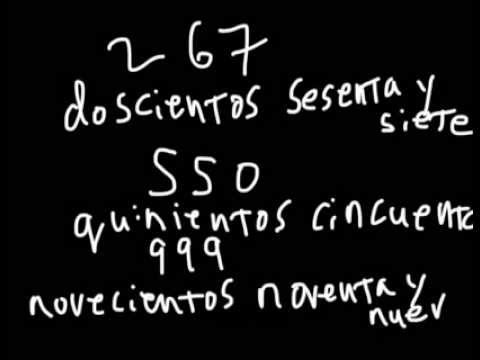 Spanish Numbers To the Thousands