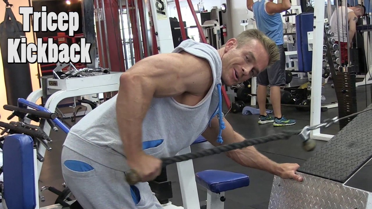 Tricep Kickback on the Row Machine