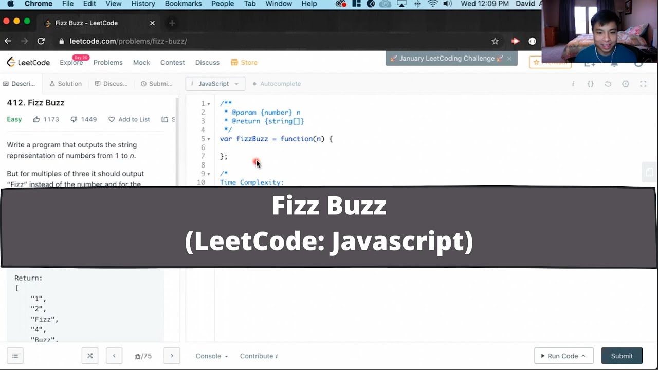 How to solve Fizz Buzz (412) on LeetCode? - Javascript