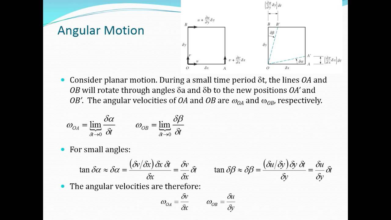 Flutube Fluid Kinematics Ch6 part1