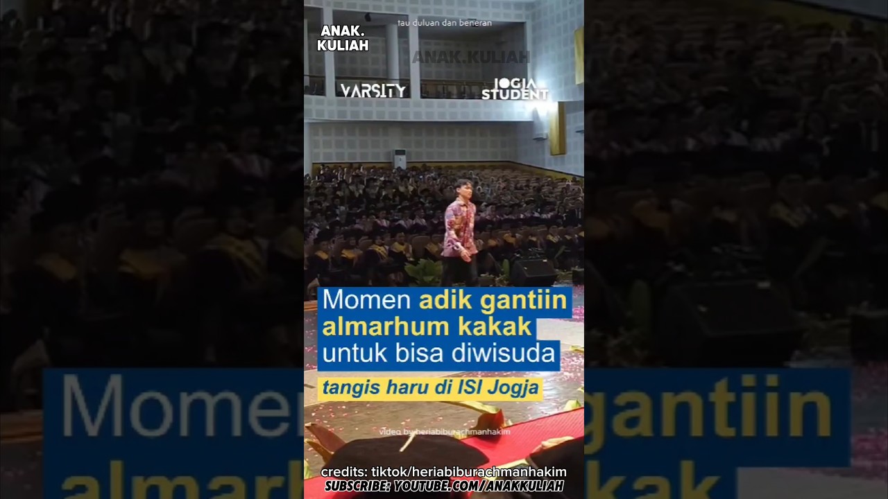 THE MOMENT WHEN A SISTER REPLACES A DECEASED BROTHER TO GRADUATE!? #college #reels #viral #studen...