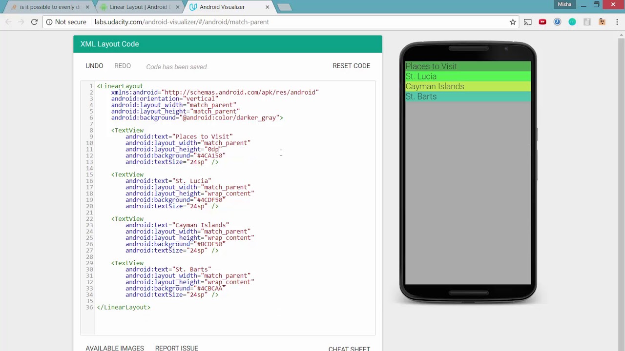 How to Evenly Distribute Elements Vertically or Horizontally in Linear Layout - Android
