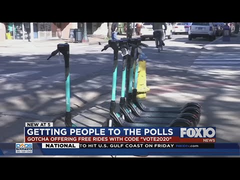 Gotcha scooters will be free to use to voting locations on election day