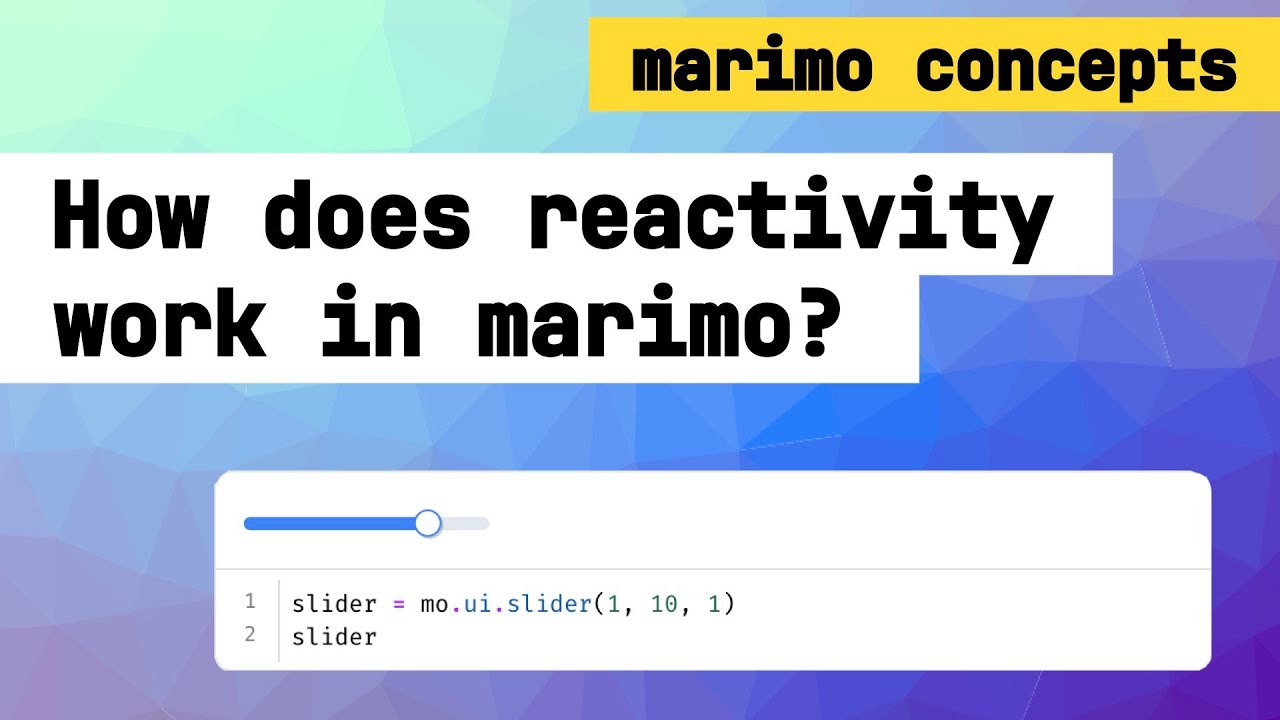 How marimo runs cells (reactive execution)