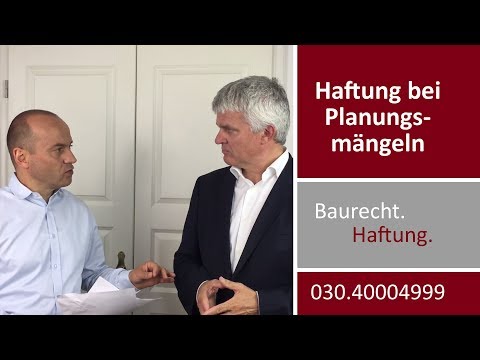Baurecht - Haftung bei Planungsmängeln - Interview mit Fachanwalt Markus Willkomm