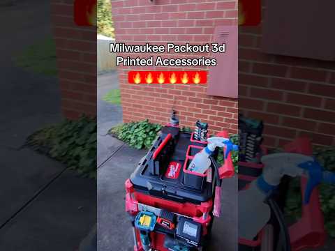 3D printed Milwaukee Packout Upgrades🔥🔥🔥🦺 #3dprinting #milwaukeepackout #productdeisgn #tradie