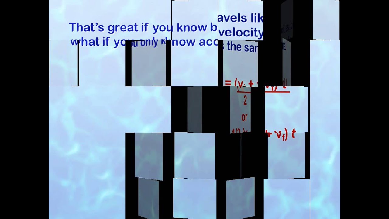 displacement formulas for Part C