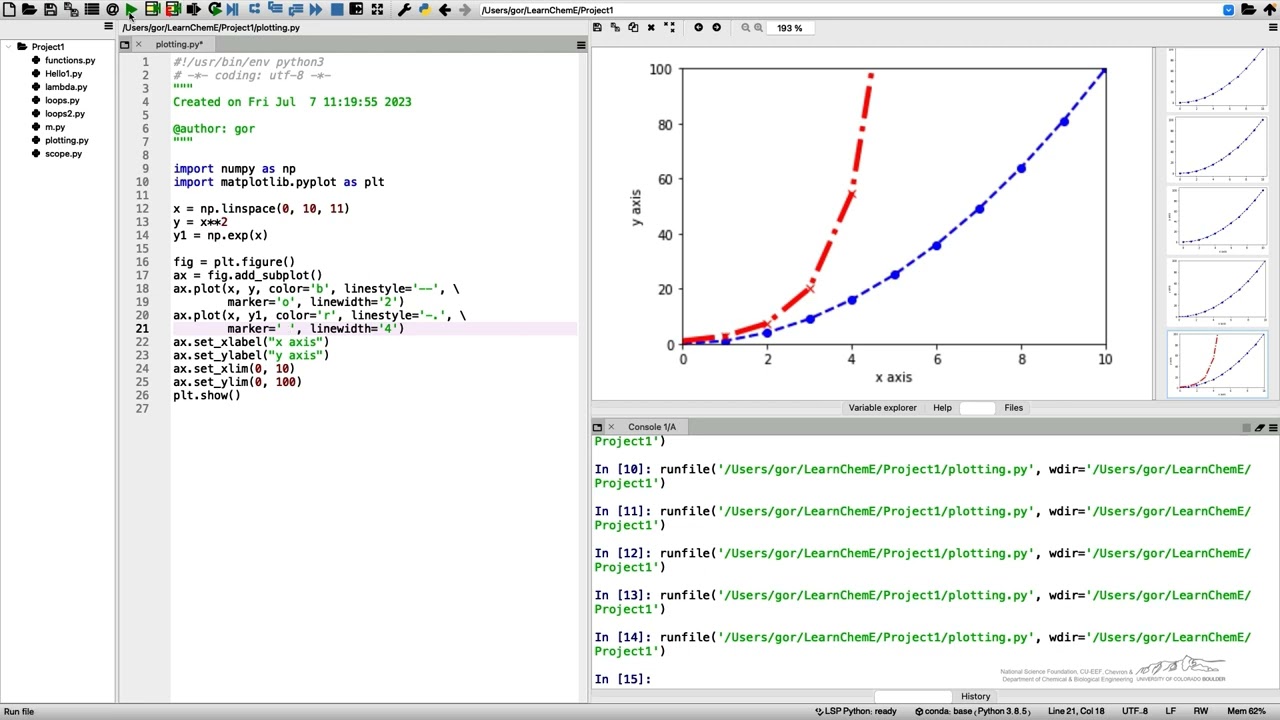 Python Lecture 21: Matplotlib: Basic Plots