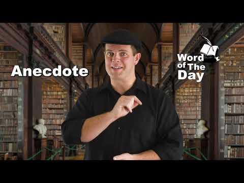 Anecdote - Word of the Day with Lance Conrad