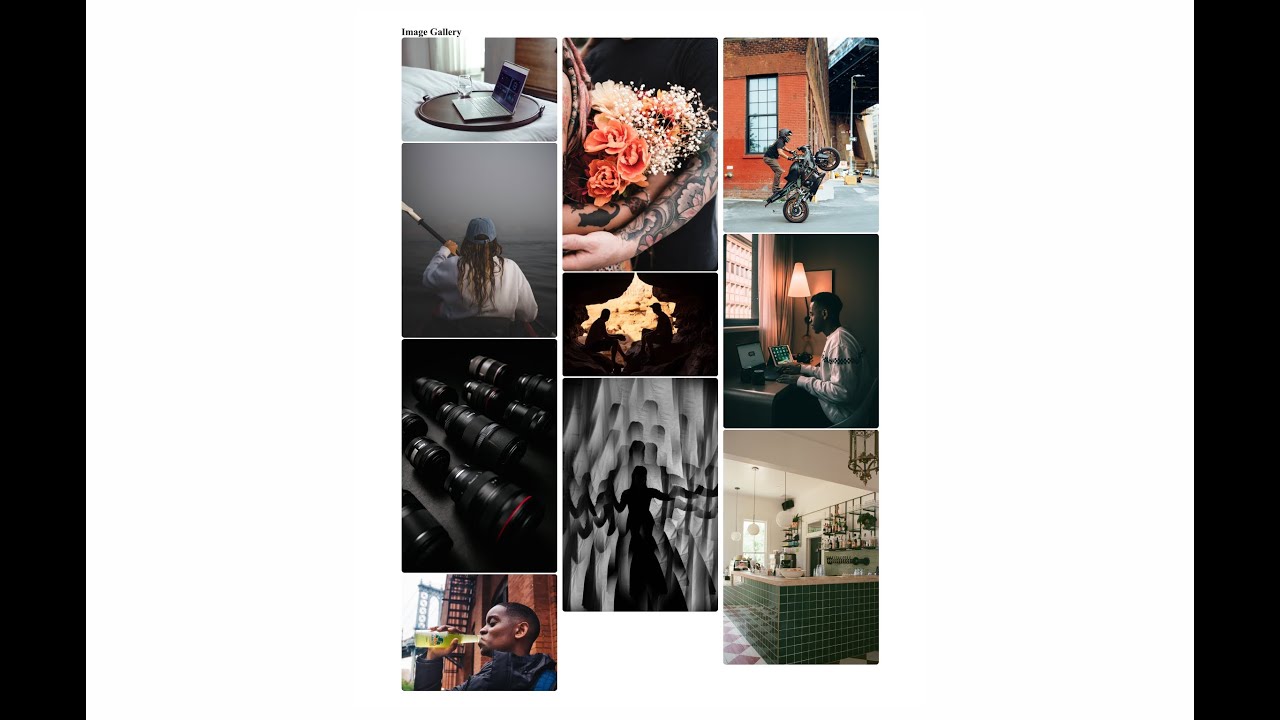Let's build image gallery, Using HTML, CSS and JavaScript