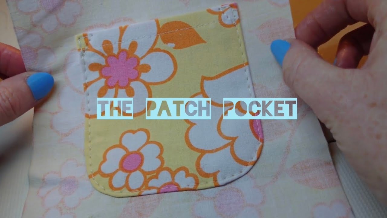 Tutorial for creating an unlined, patch pocket. 