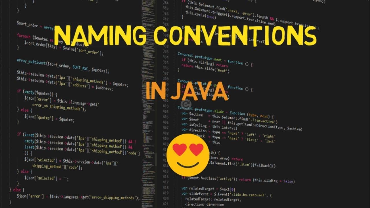 27 - Naming Conventions in Java