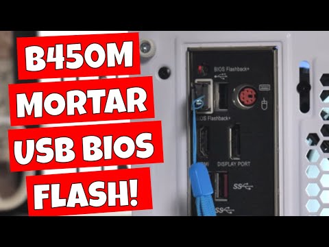 How To Use USB M Flash BIOS B450M Mortar After Building PC