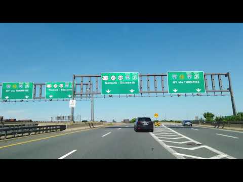 Driving from Newark Airport (EWR) to Edison, NJ via I-95 & I-287