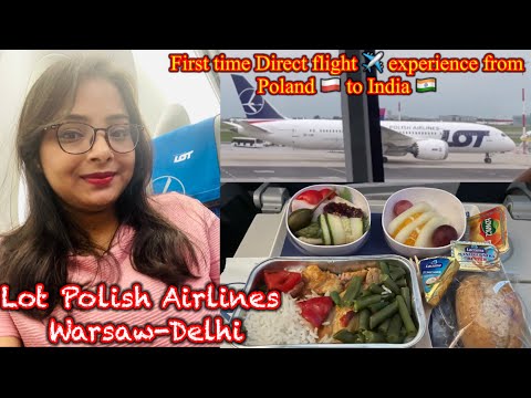 Lot Polish Airlines || Direct Flight From Warsaw to Delhi || Warsaw Chopin Airport